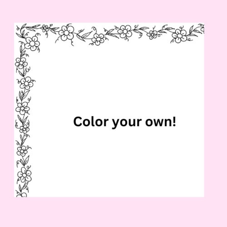 Printable Stationery Bundle With Flowers Borders, Printable Note Paper ...