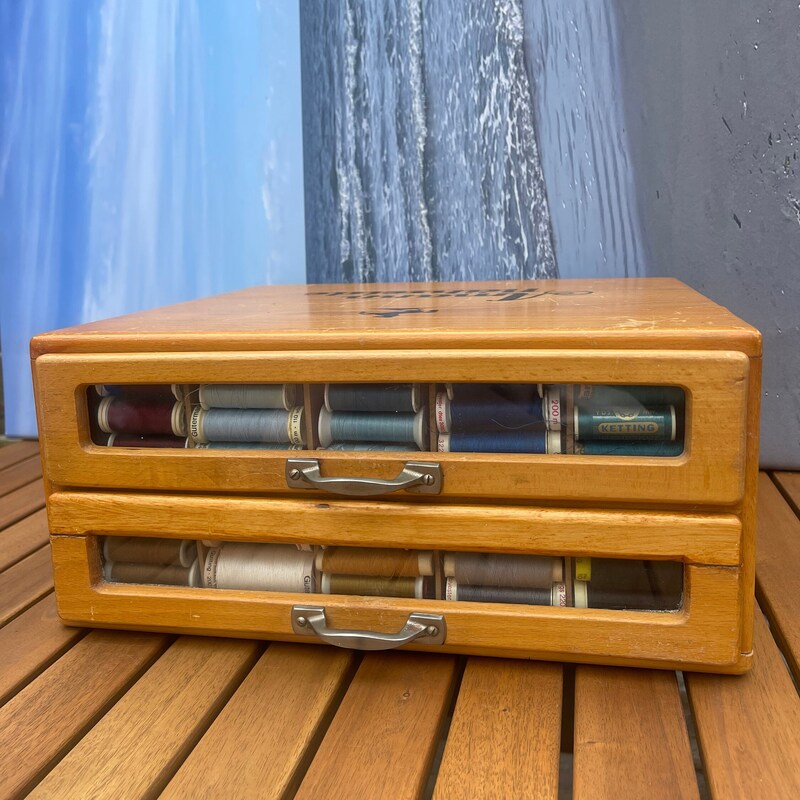 Antique Thread Cabinet - Etsy