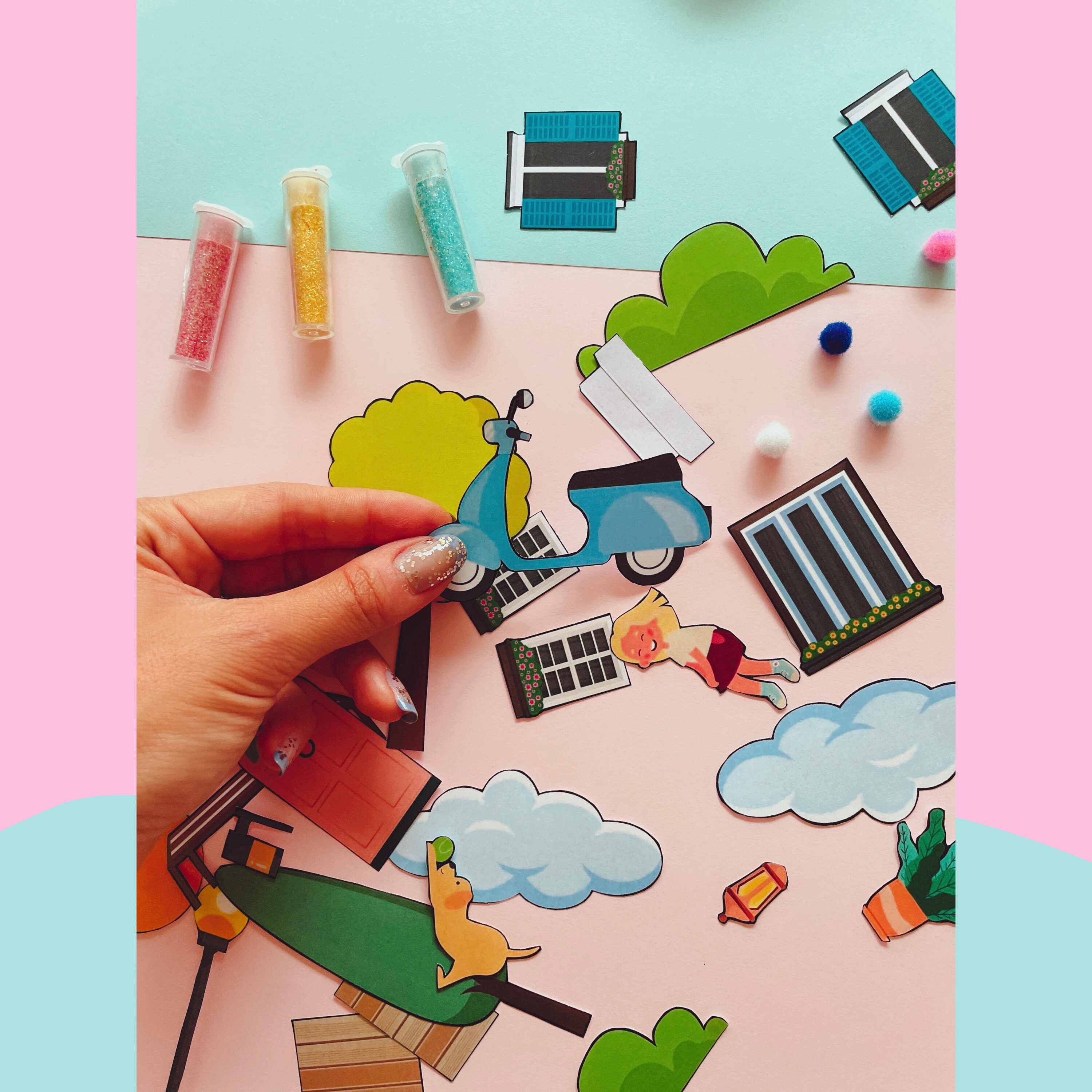 DIY Cut and Paste Printable Paper Craft Activities for Kids - Etsy ...