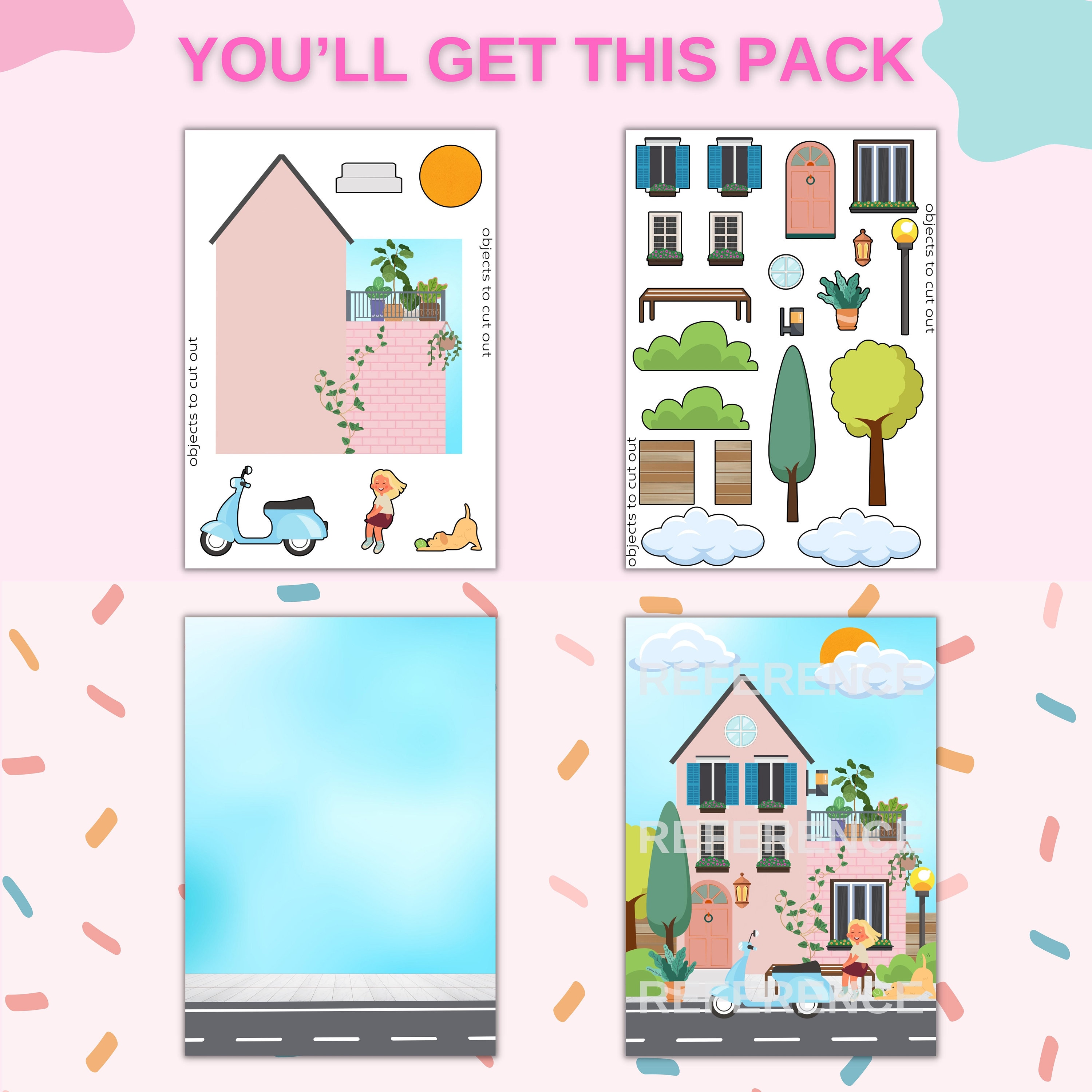 DIY Cut and Paste Printable Paper Craft Activities for Kids - Etsy ...