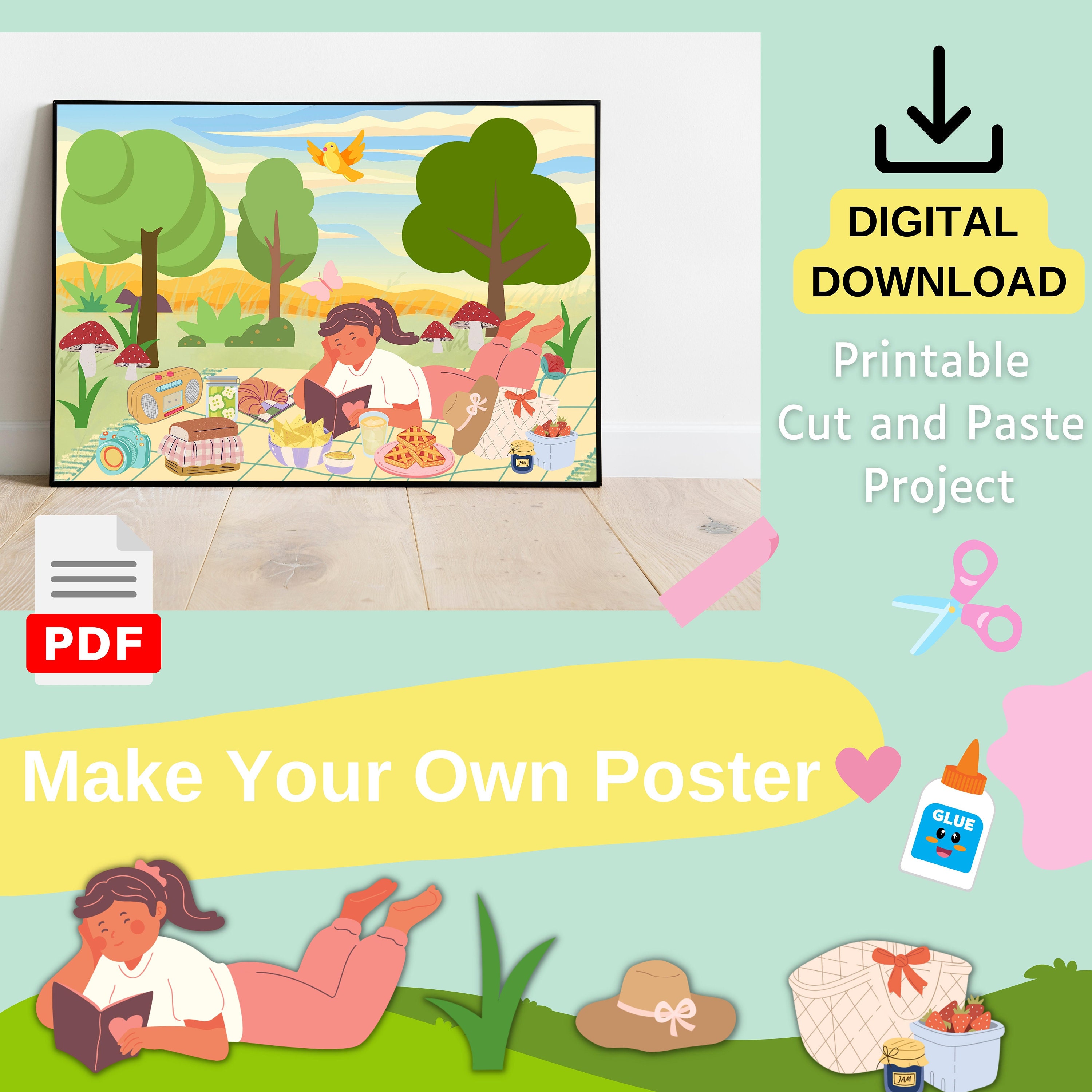 Printable Activies for Kids Poster Download Printable Digital - Etsy