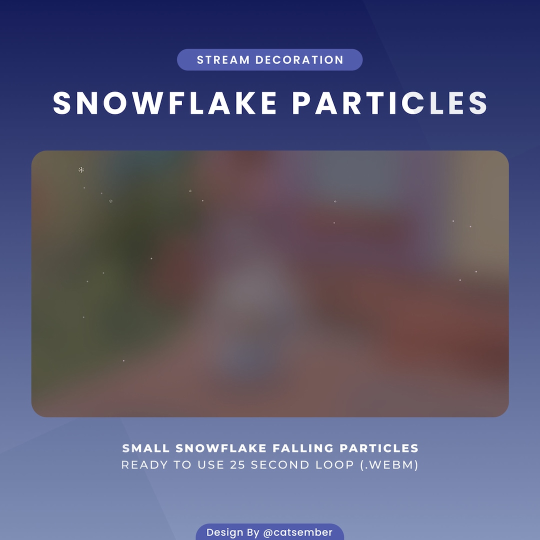 ANIMATED Small Snowflake Falling Particles Stream Decoration - Etsy