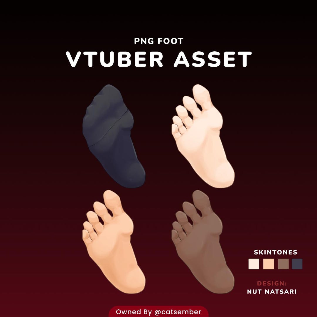 Vtuber Asset PNG Foot Assets PNG Feet PNG Foot Vtube Studio Prop Foot ...