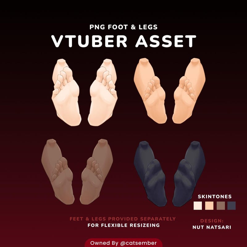 Vtuber Model Feet - Etsy