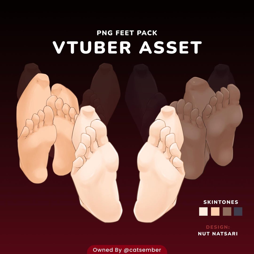 Vtuber Asset PNG Feet Assets Pack PNG Feet PNG Legs Vtube Studio Prop Legs Assets - Etsy