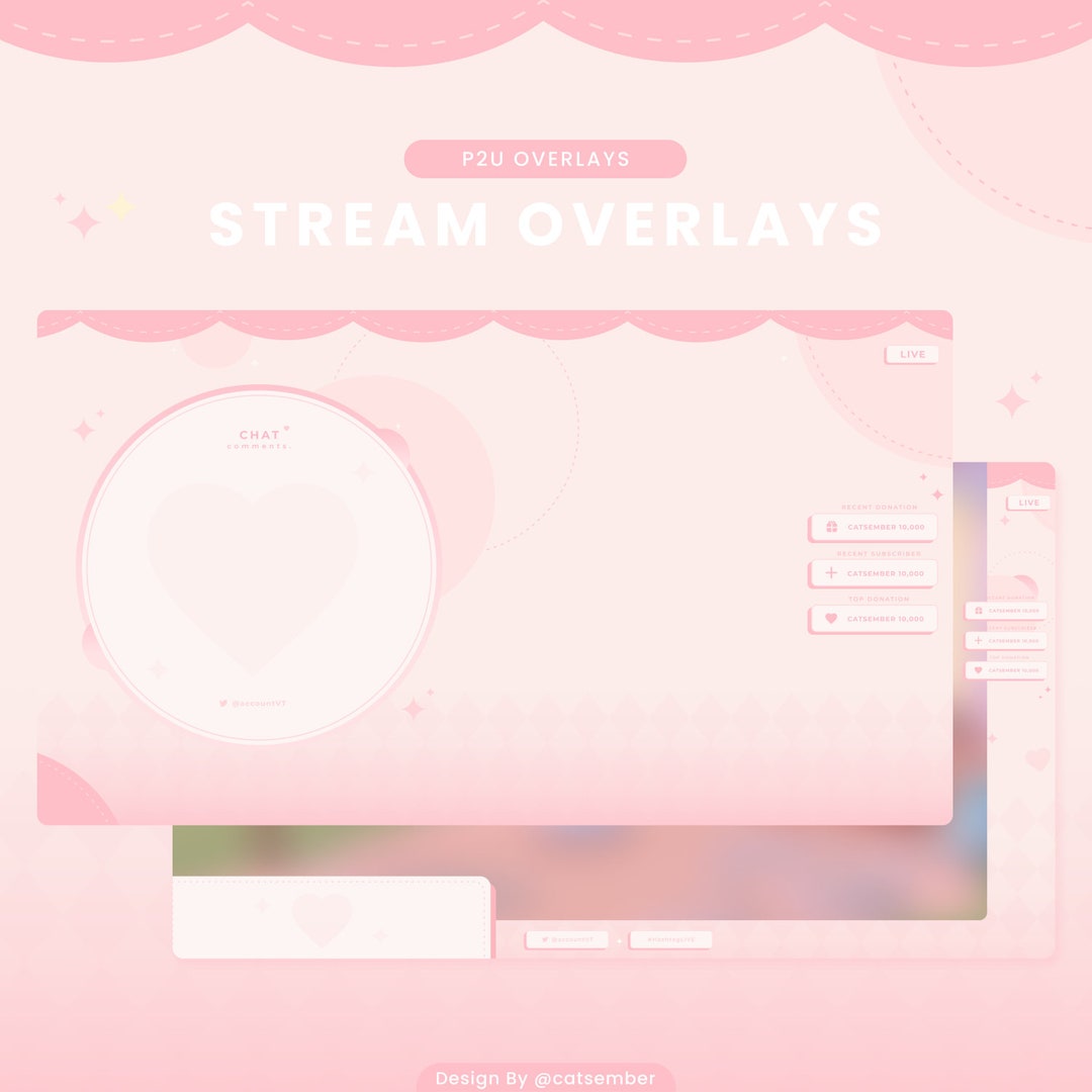Fluffy Pink Overlays Pack - Etsy