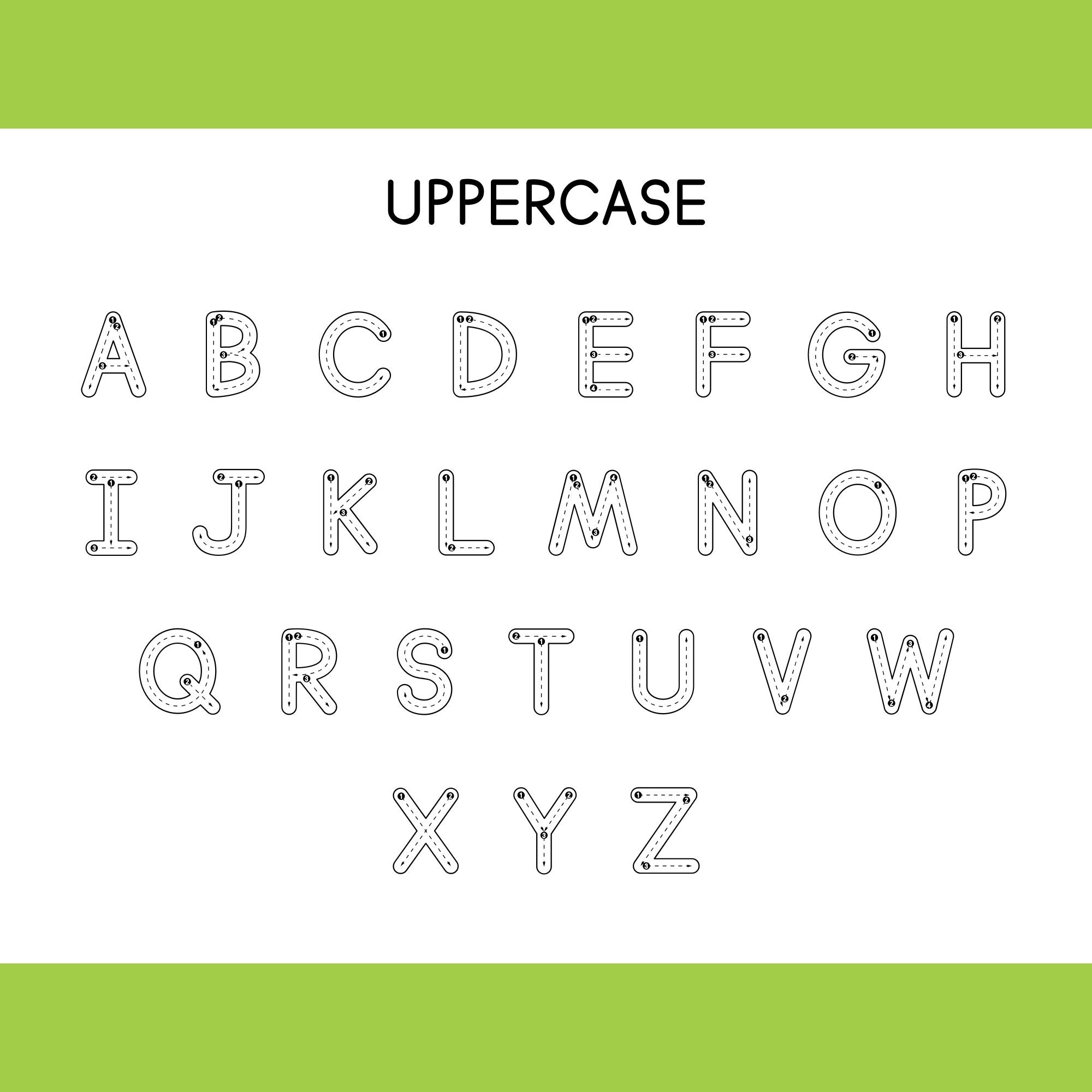 Tracing Step, Student Font, Letter Formation, Tracing Font, School Font ...