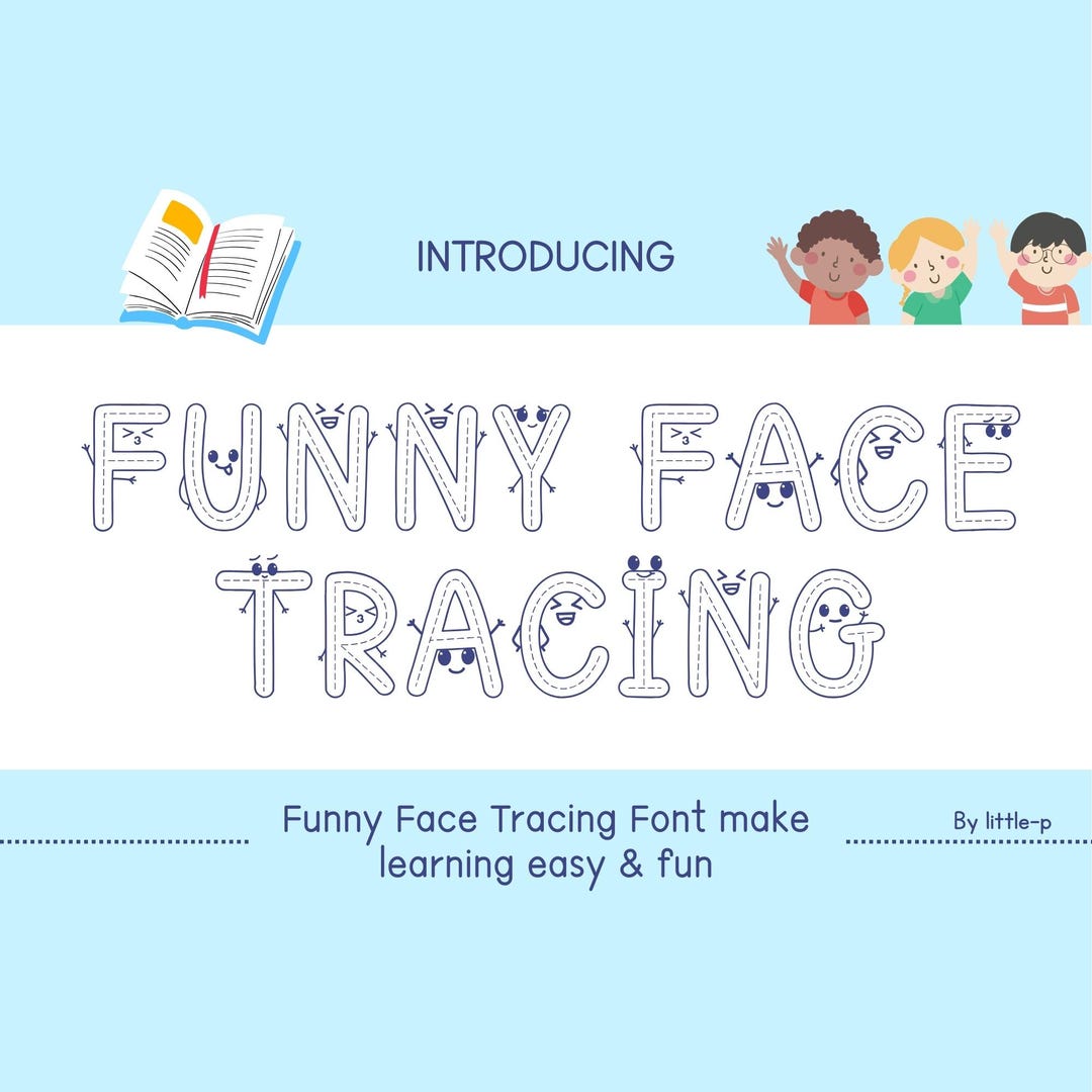Funny Face Tracing, Face Alphabet, Funny Tracing, Cartoon Alphabet ...