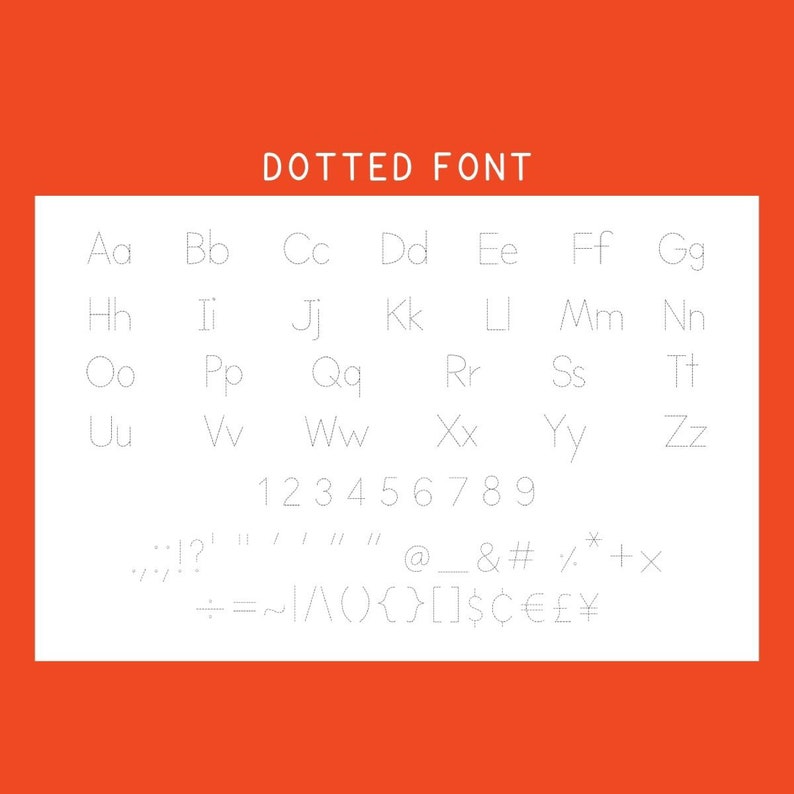 Alphabet Tracing Font, Tracing Font, Duo Font, School Font, Handwriting ...