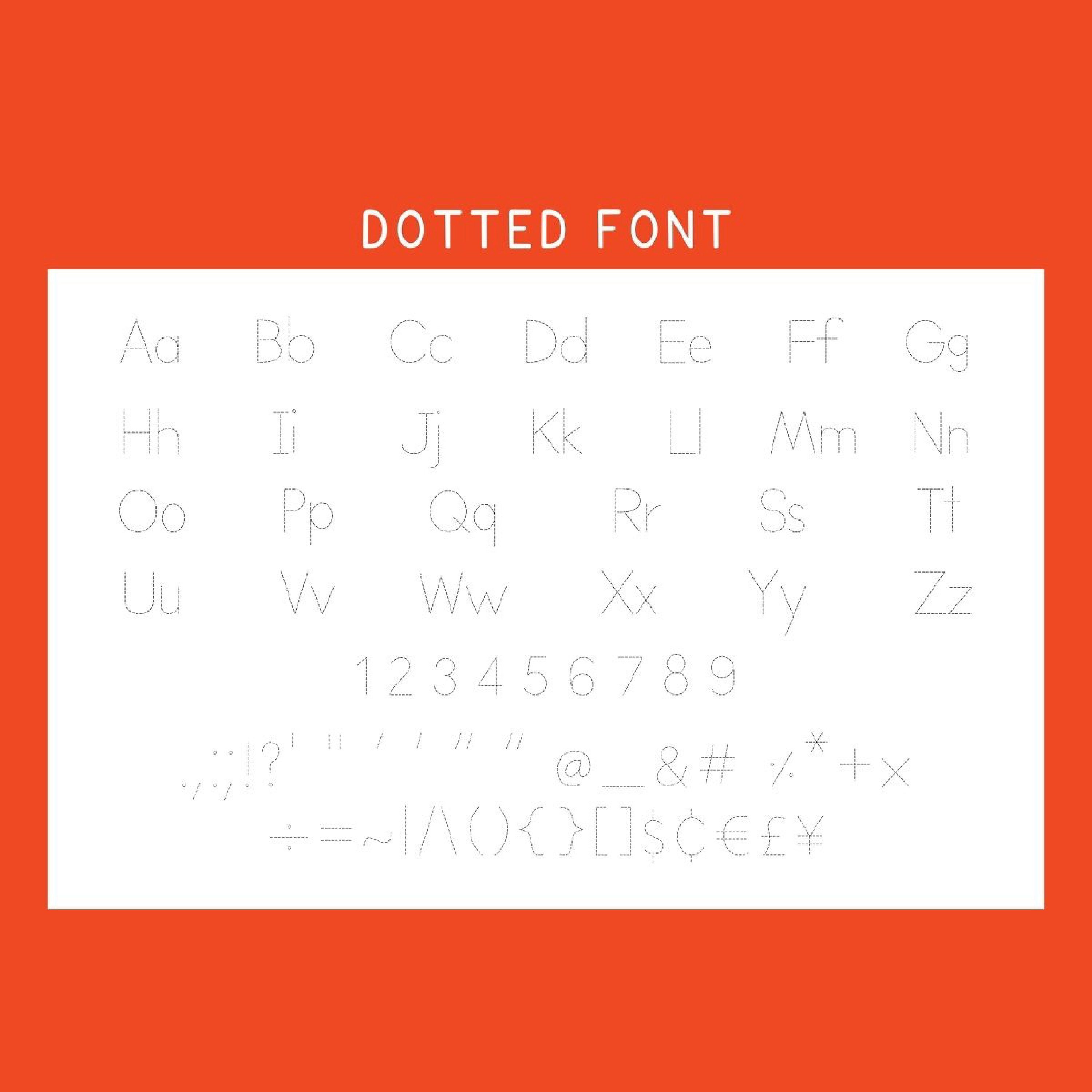 Alphabet Tracing Font, Tracing Font, Duo Font, School Font, Handwriting ...