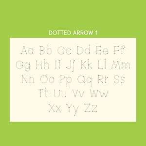 Tracing Fun Font, Student Font, Arrow Guide Font, Tracing Font, Bundle ...