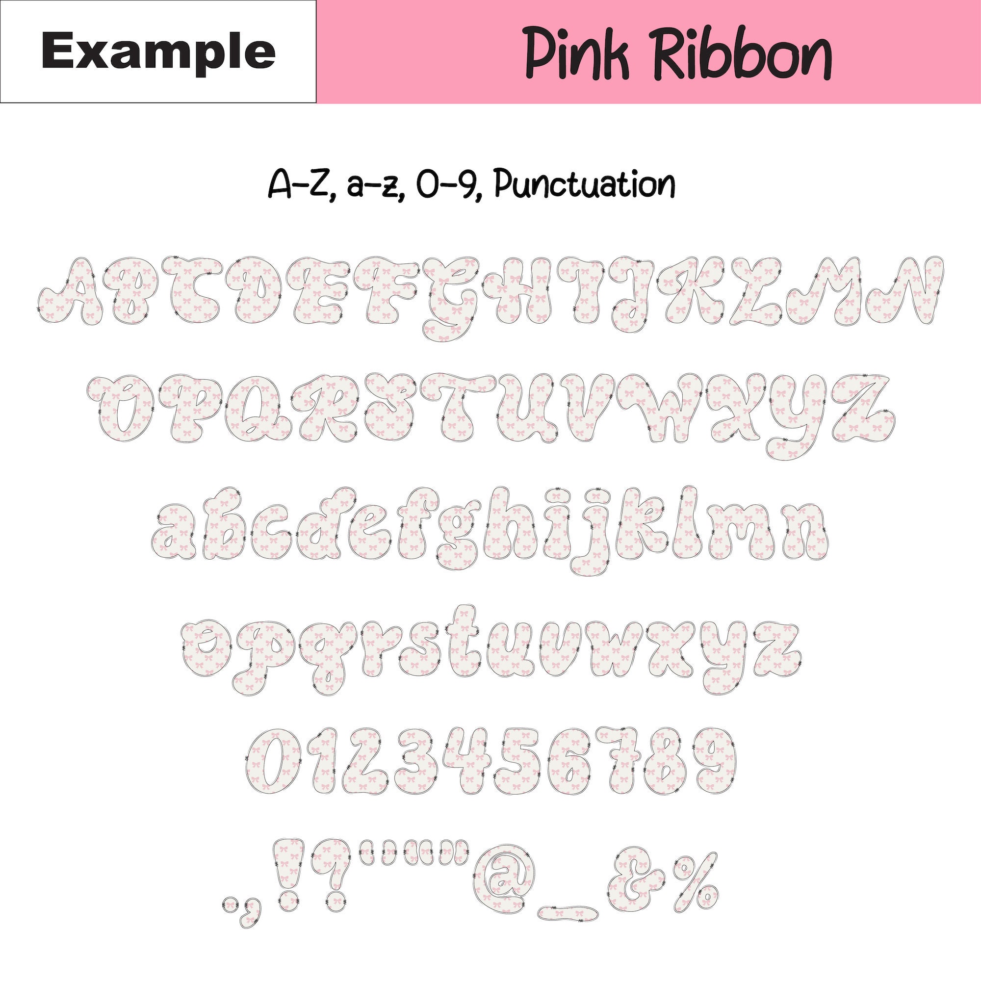 Coquette Alphabet, PNG Alphabet, SVG Alphabet, Alphabet Bundle, Clip ...