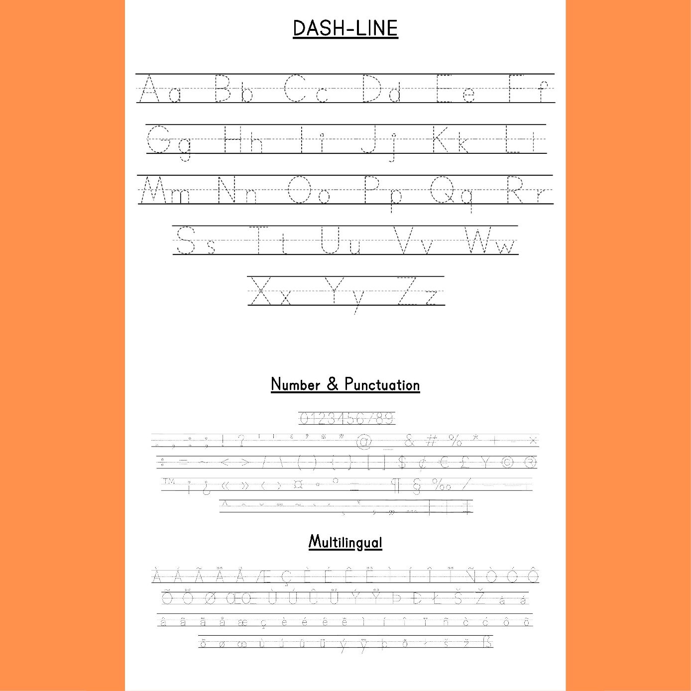 Happy Trace Font, Student Font, Tracing Font, Bundle Font, School Font ...