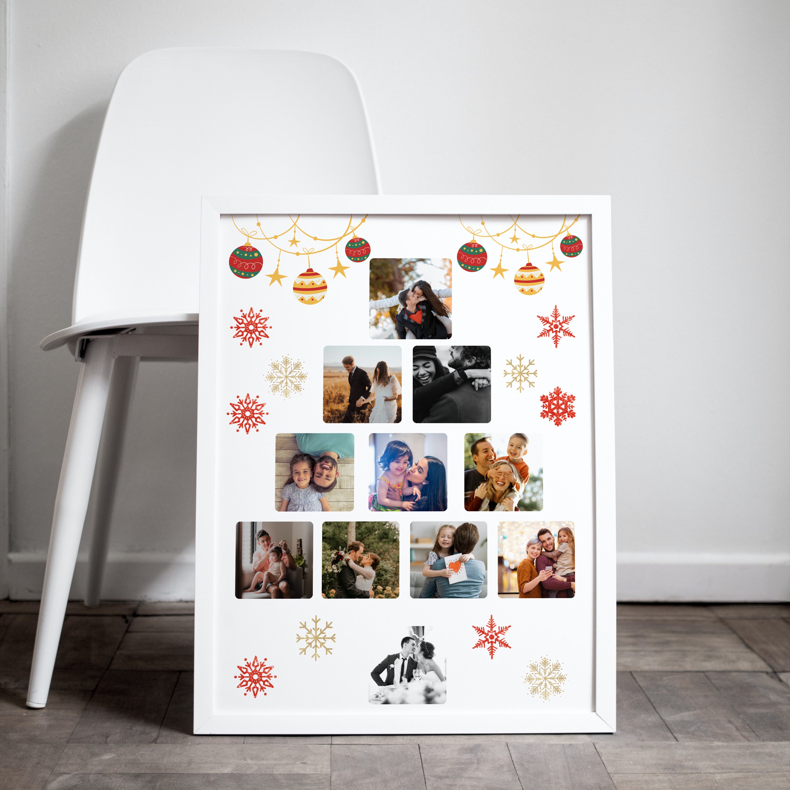 Personalised Editable Gift Template With Christmas Tree Family - Etsy