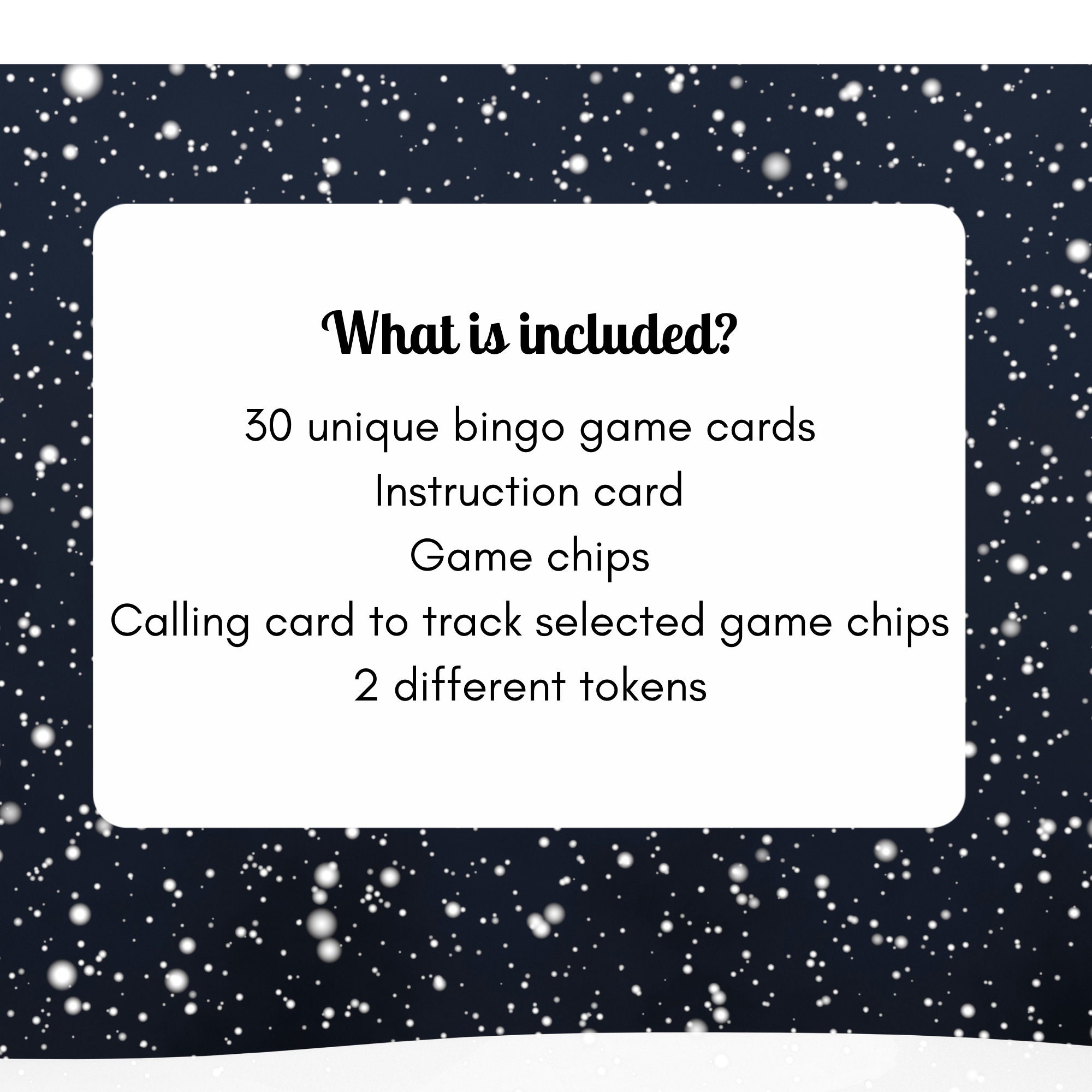 Christmas Bingo Game With 30 Unique Bingo Cards, Kids' Christmas ...