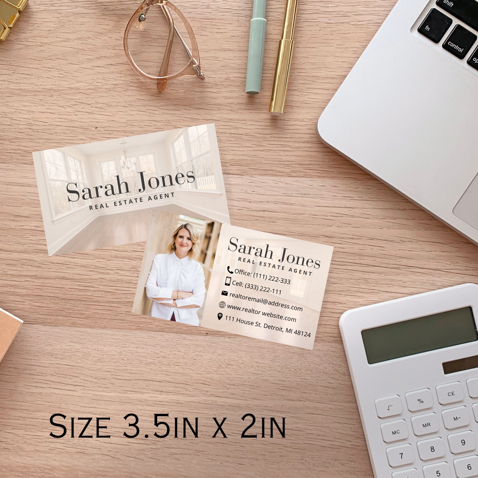 Real Estate Business Cards, Unique Business Card, Real Estate Business ...