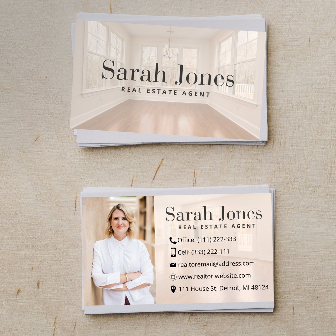 Real Estate Business Cards, Unique Business Card, Real Estate Business ...