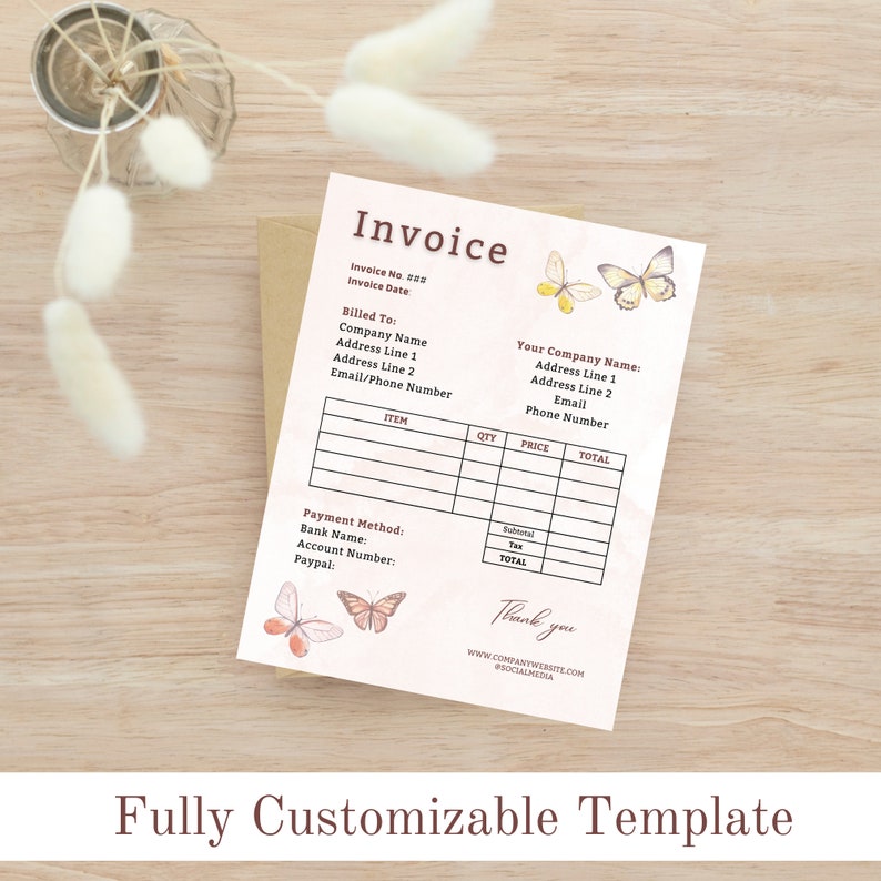 Invoice Template Download, Editable Invoice Template, Small Business ...