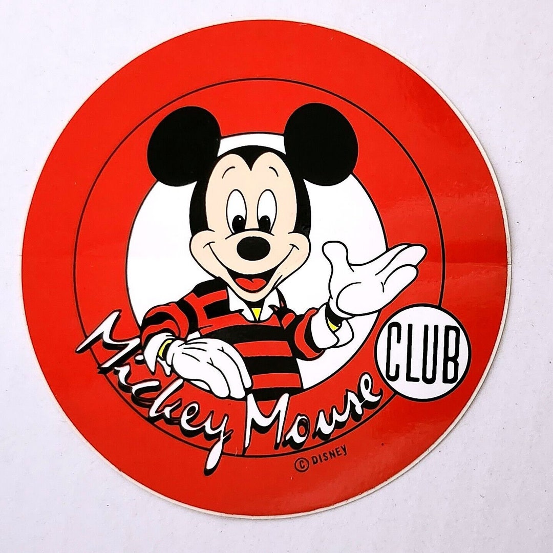 Disneyland Mickey Mouse Club Sticker Decal - Etsy