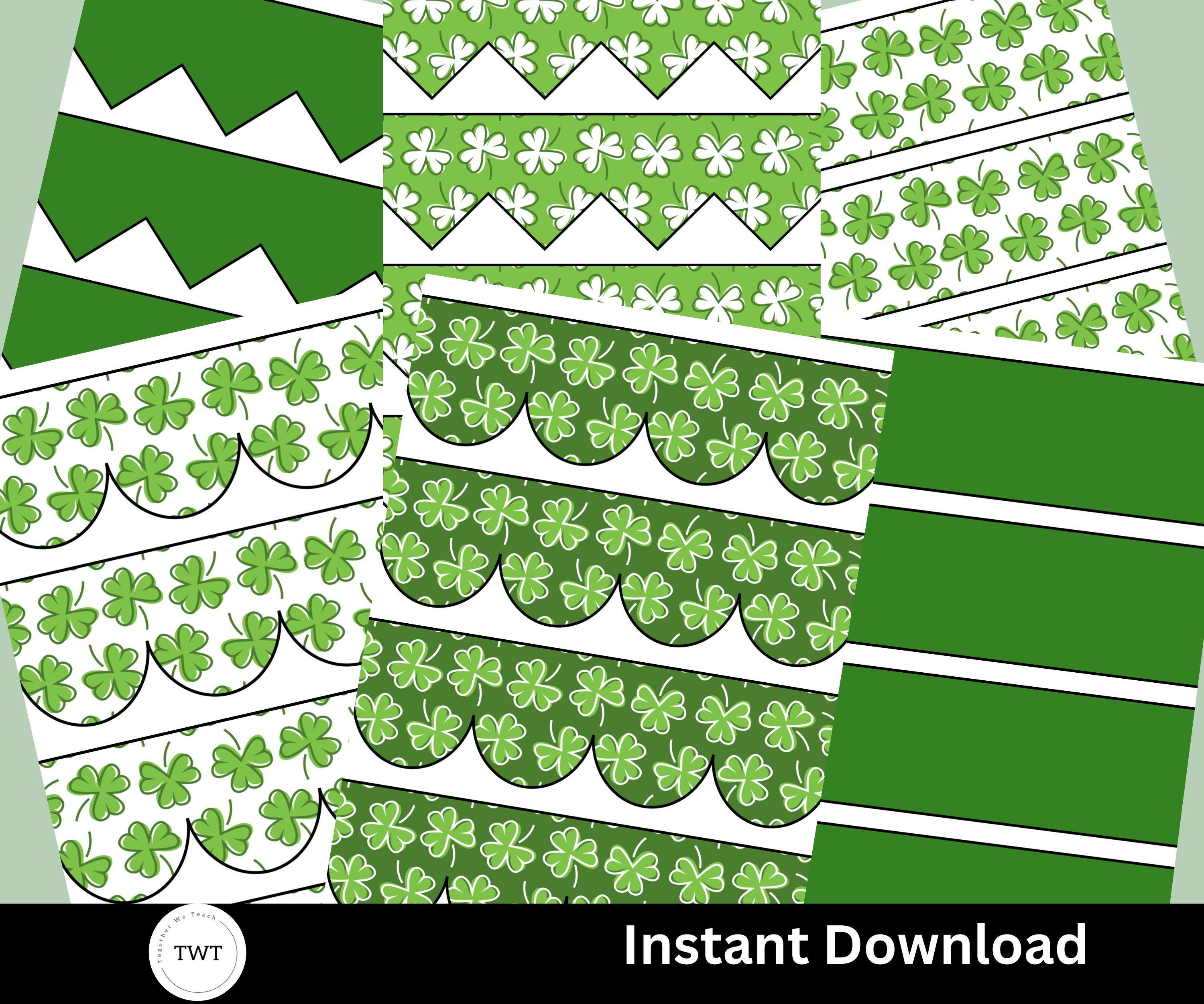 St Patrick's Day Bulletin Board Borders, Hallway, Reception, Doorway ...
