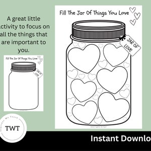 Jar of Love Activity for the Classroom or Family - Valentines Day - Etsy