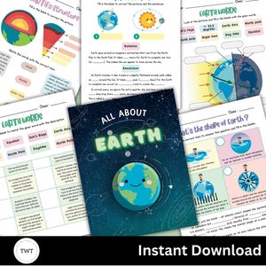 All About Earth Activity Booklet With Answers - Etsy
