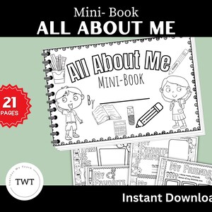 All About Me Mini Book - Etsy