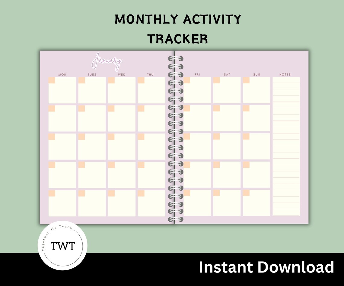 Teacher Planner - Pastel Design- Printable -organising Teachers - Etsy