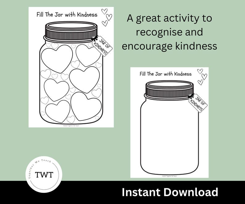Fill a Jar With Kindness, World Kindness Day, Spread Kindness, Share ...