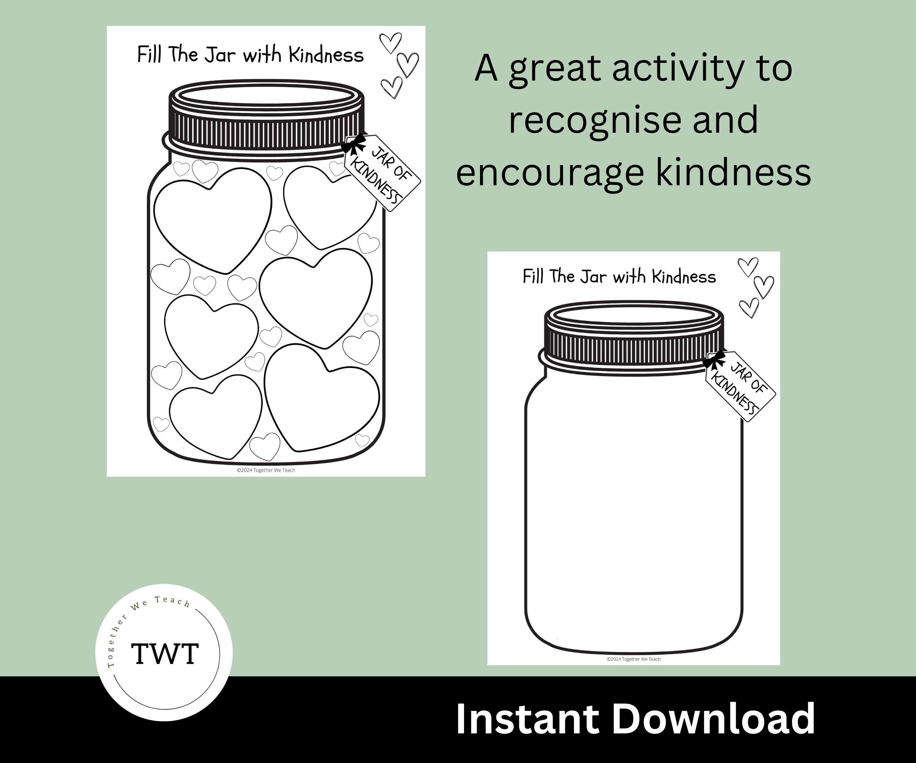 Fill a Jar With Kindness, World Kindness Day, Spread Kindness, Share ...
