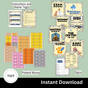 Vet Themed Pretend Play, Set up Your Own Vet Clinic, PDF Download ...