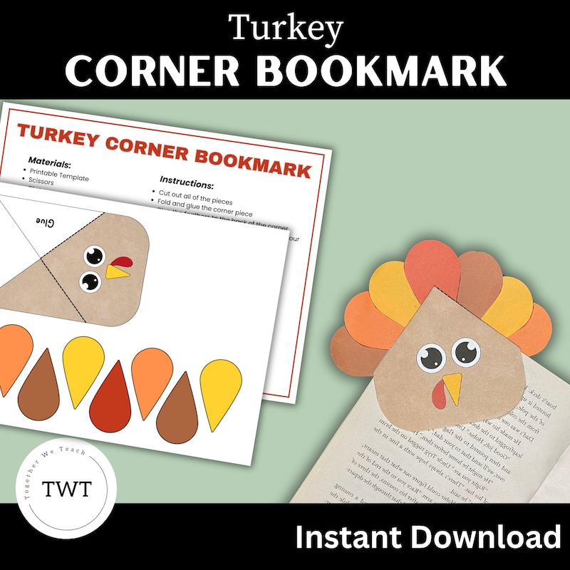 Corner Bookmark - Etsy