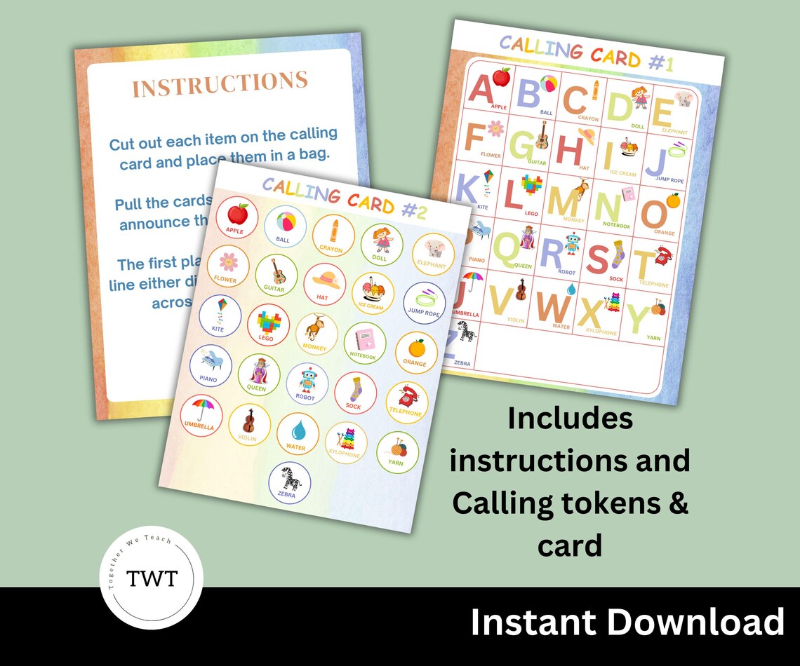 Upper Case Letter Bingo- Printable-32 Boards - Etsy