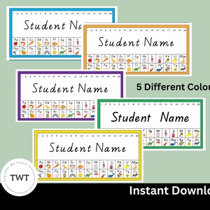 Student Name Desk Cards - Etsy