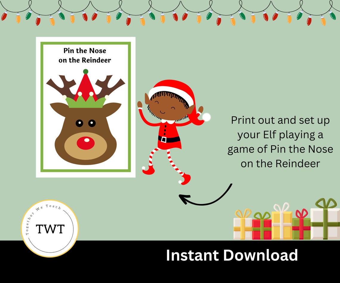 Elf Activity Games - Etsy