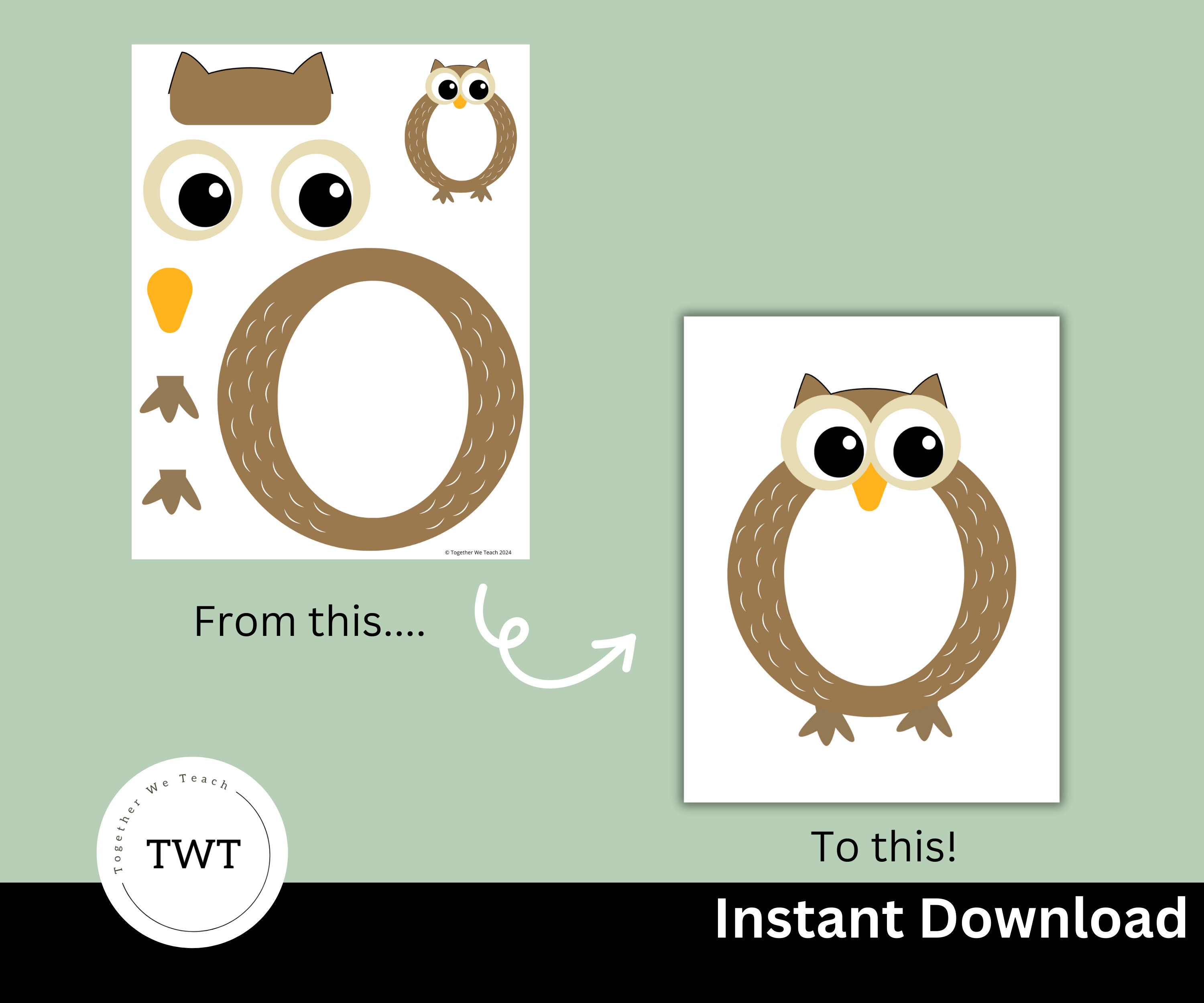 Animal Number Craft - Etsy