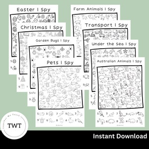 I Spy Activity Bundle - Etsy