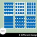 Classroom Decor - Blue Borders, 4 Shades of Blue, 6 Designs, Great for ...
