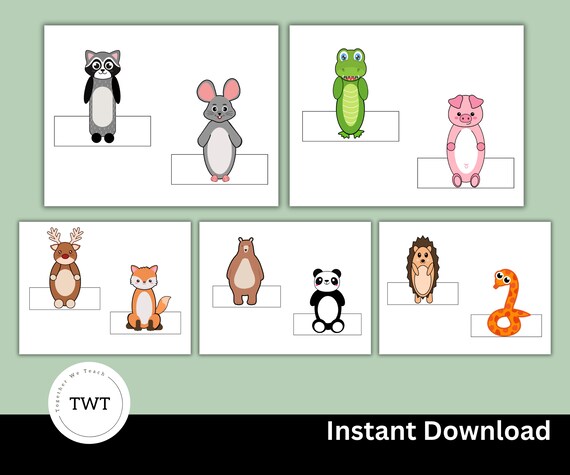 Blank Printable Finger Puppets