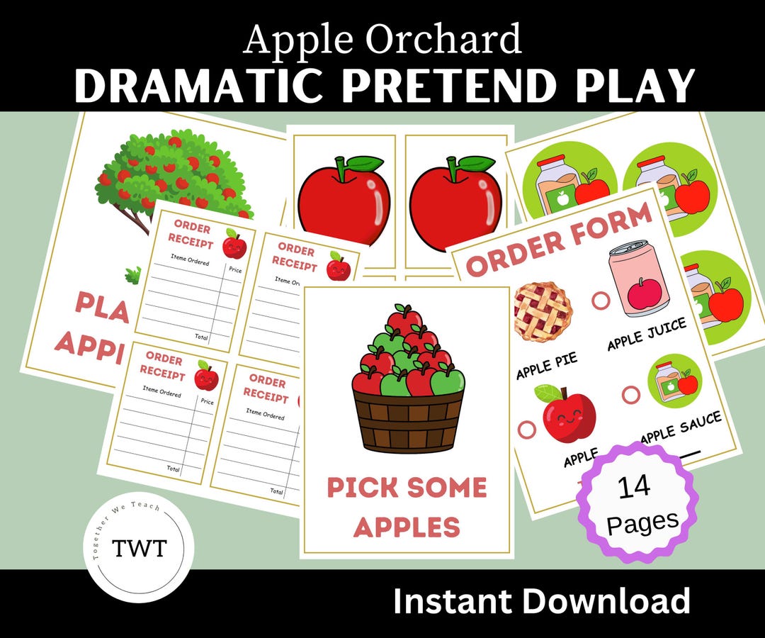 Apple Orchard Dramatic Pretend Play Printable Setup - Etsy