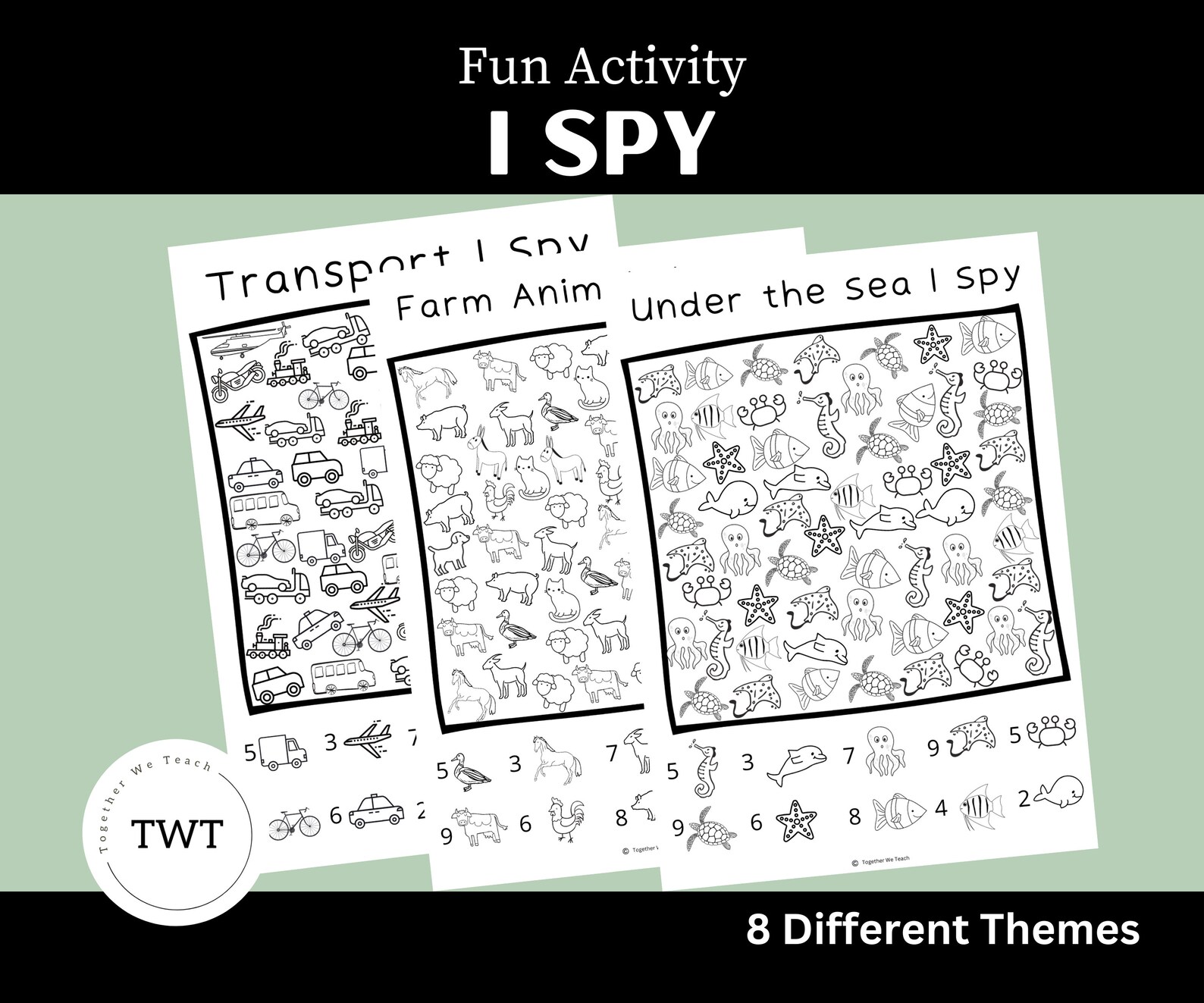 I Spy Activity Bundle - Etsy