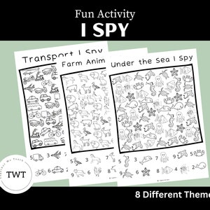 I Spy Activity Bundle - Etsy