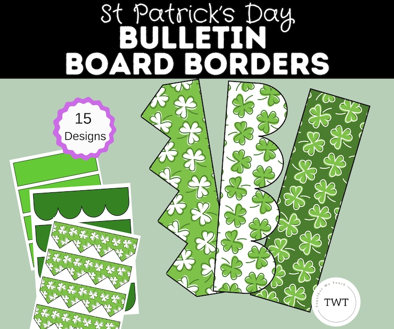 St Patrick's Day Bulletin Board Borders, Hallway, Reception, Doorway ...