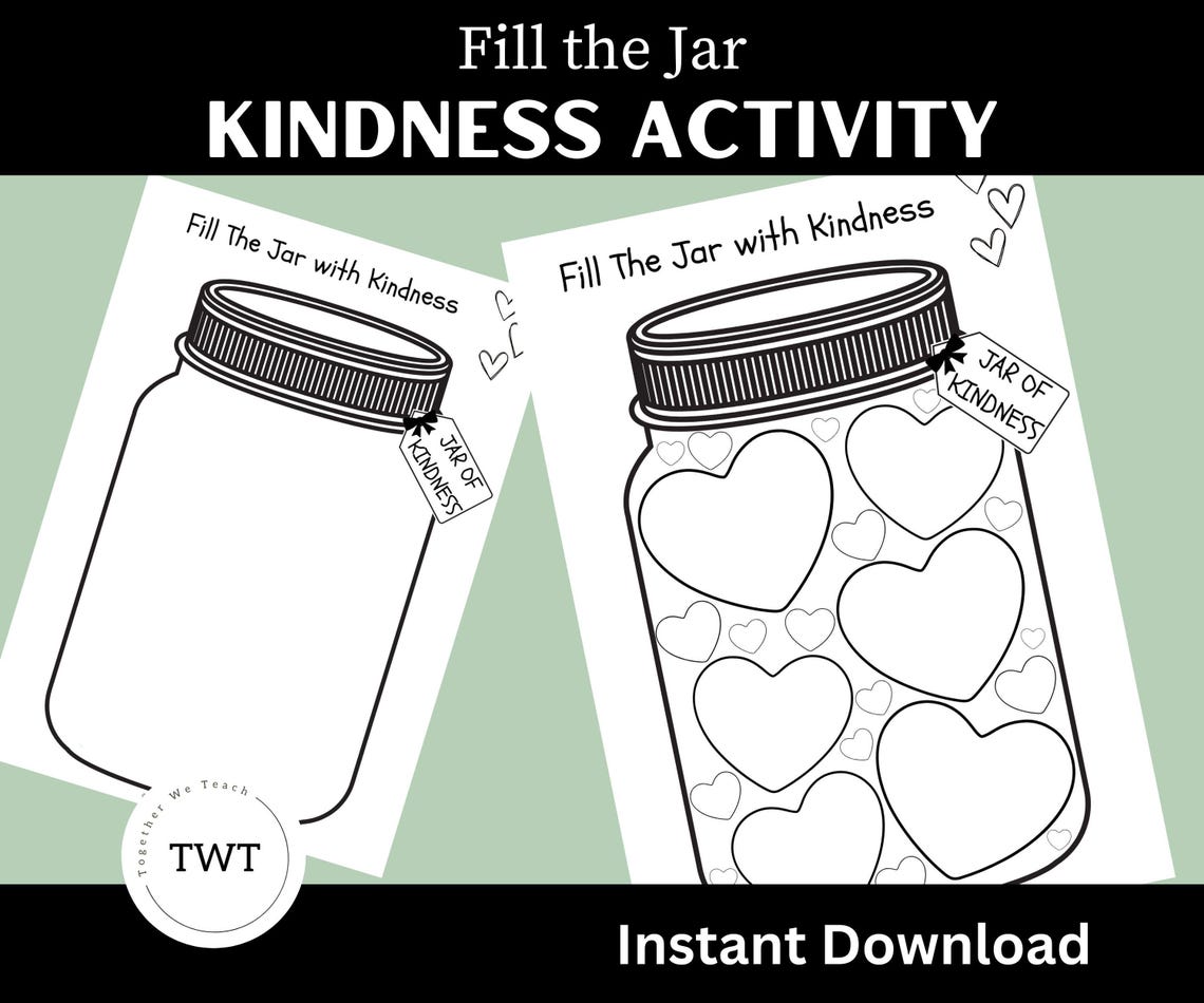 Fill a Jar With Kindness, World Kindness Day, Spread Kindness, Share ...