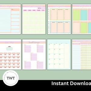 Teacher Planner - Pastel Design- Printable -organising Teachers - Etsy