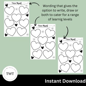 What I Love About Myself Activity - Self Reflection - Valentines Day - Etsy