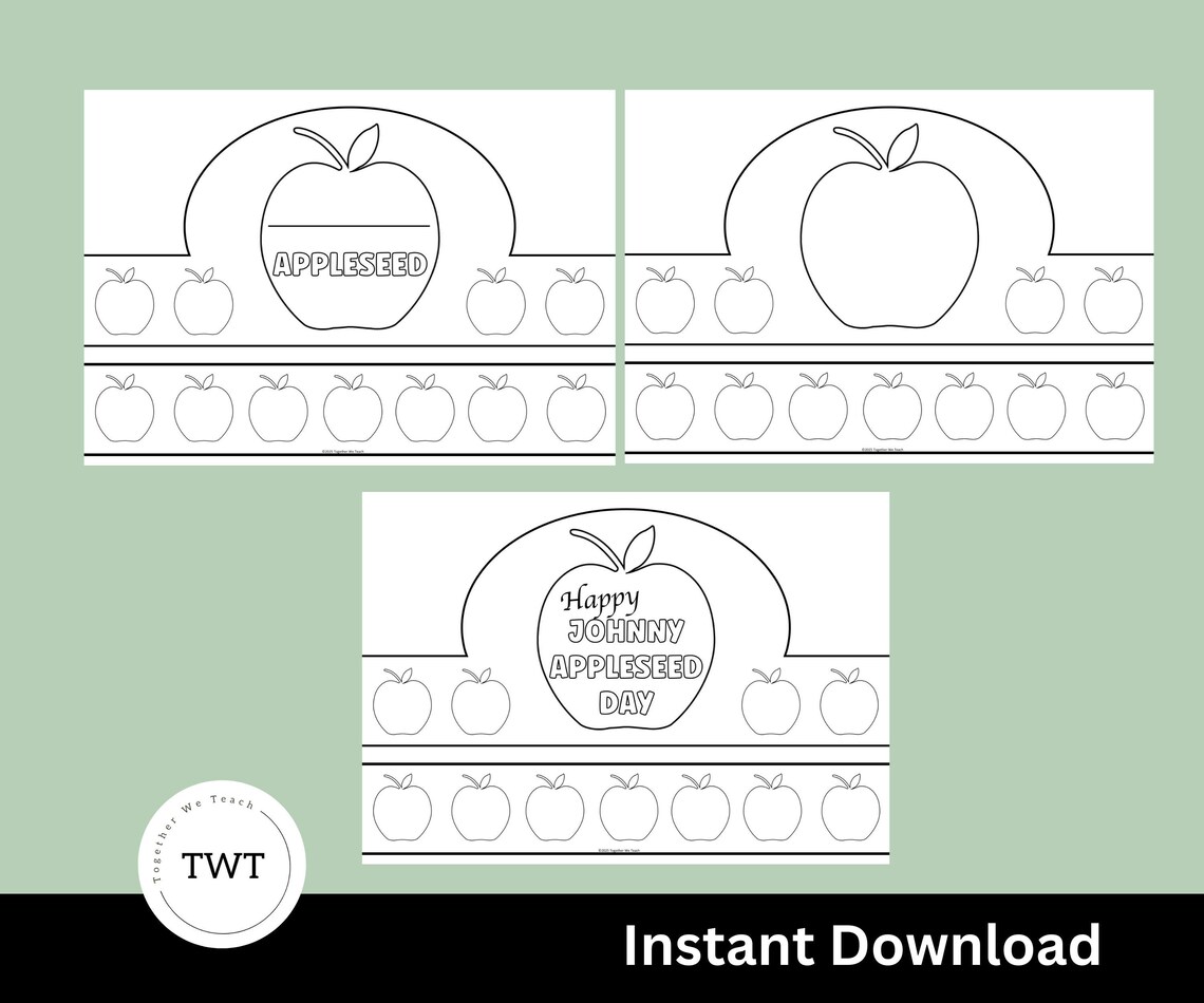 Johnny Appleseed Make Your Own Crowns - Etsy