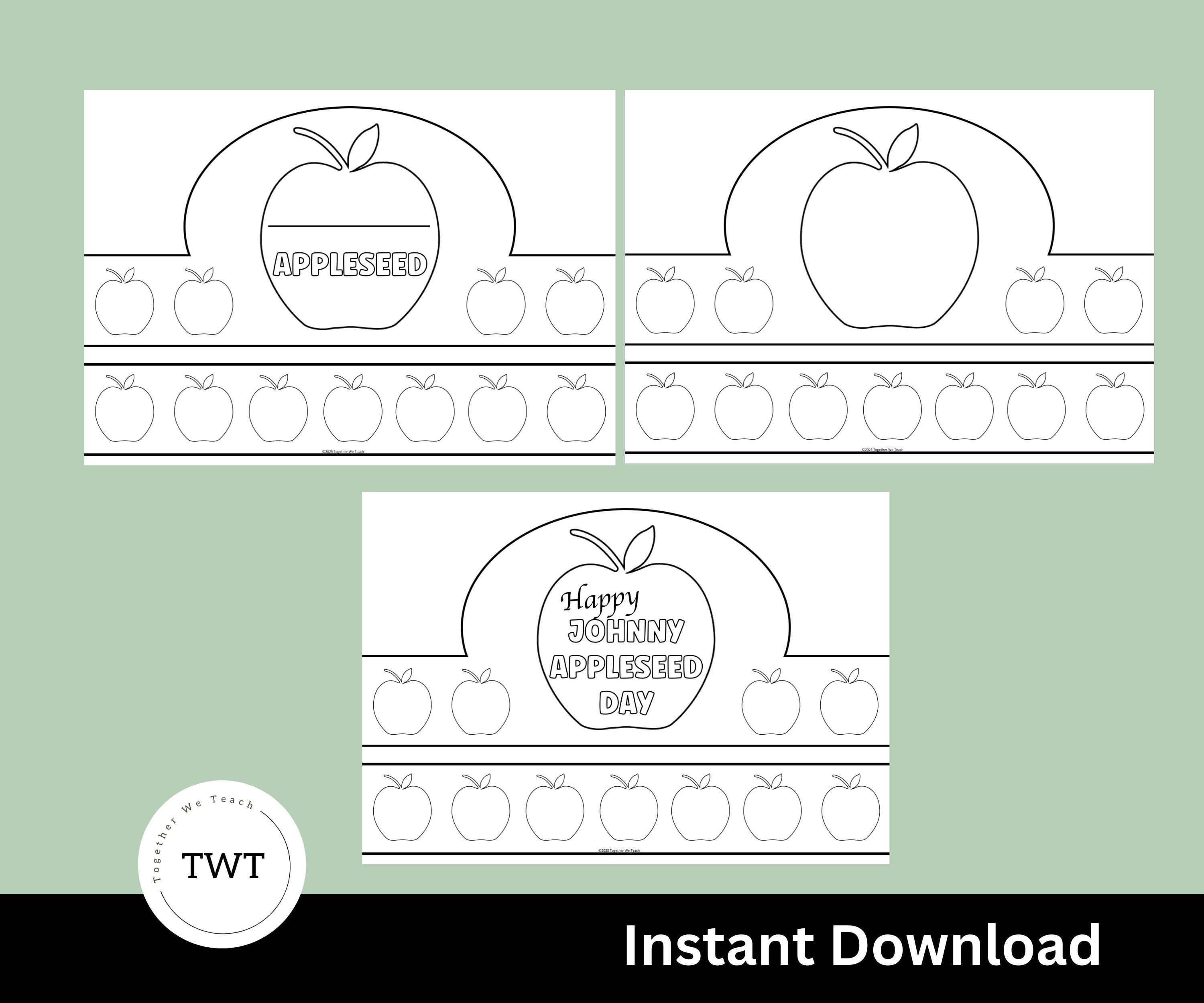 Johnny Appleseed Make Your Own Crowns - Etsy