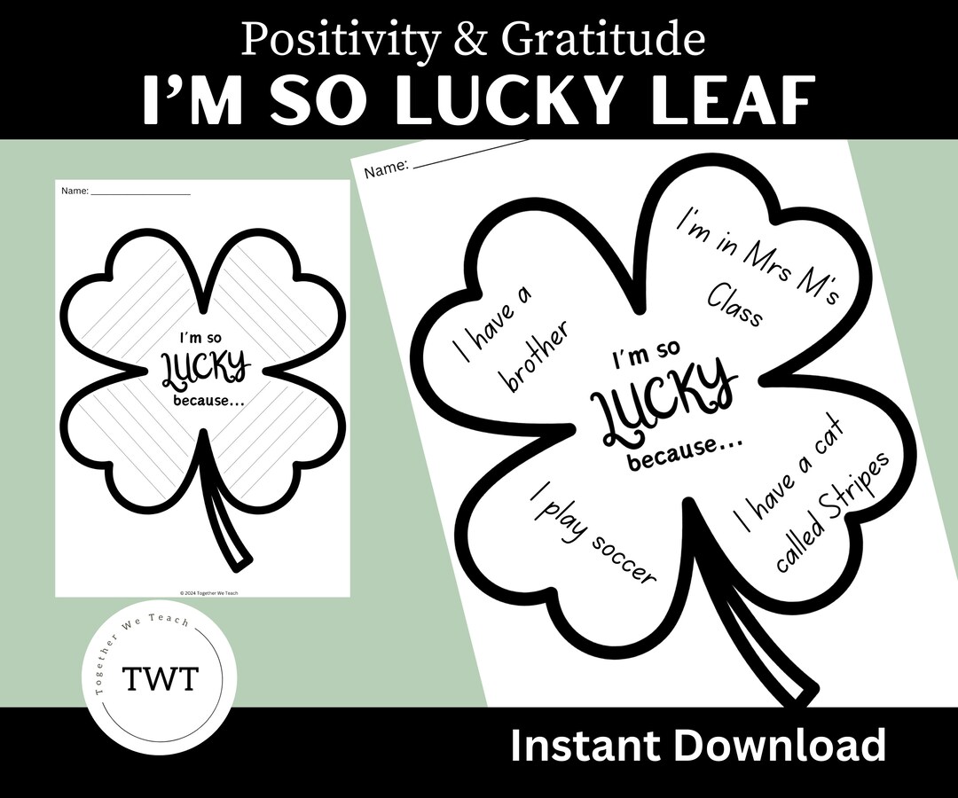 I'm so Lucky Activity - Etsy