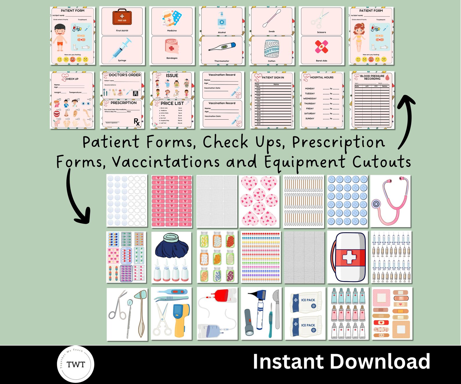 Doctors Office Pretend Play, Set up Your Own Doctors, PDF Download ...